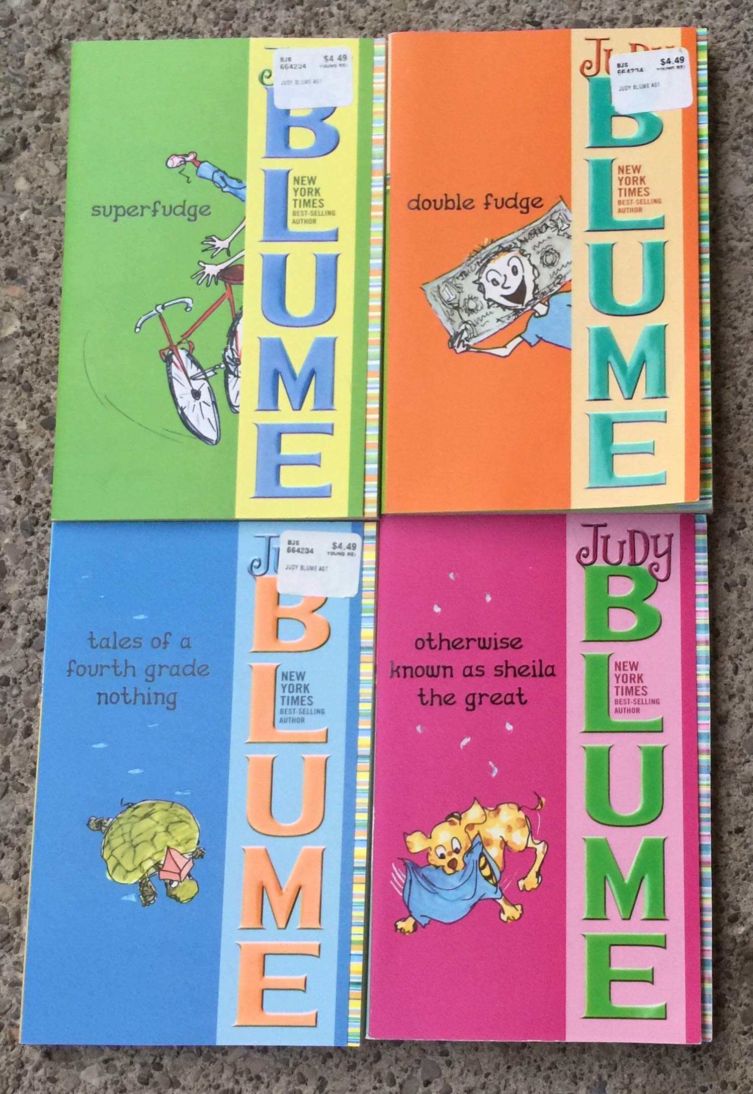 Judy Blume's Fudge Set: Superfudge, Double Fudge, Tales of a Fourth Grade Nothing and Sheila the ...