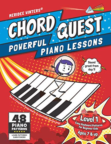 NEW-Chord Quest Powerful Piano Lessons Level 1: Easy Keyboard Patterns ...