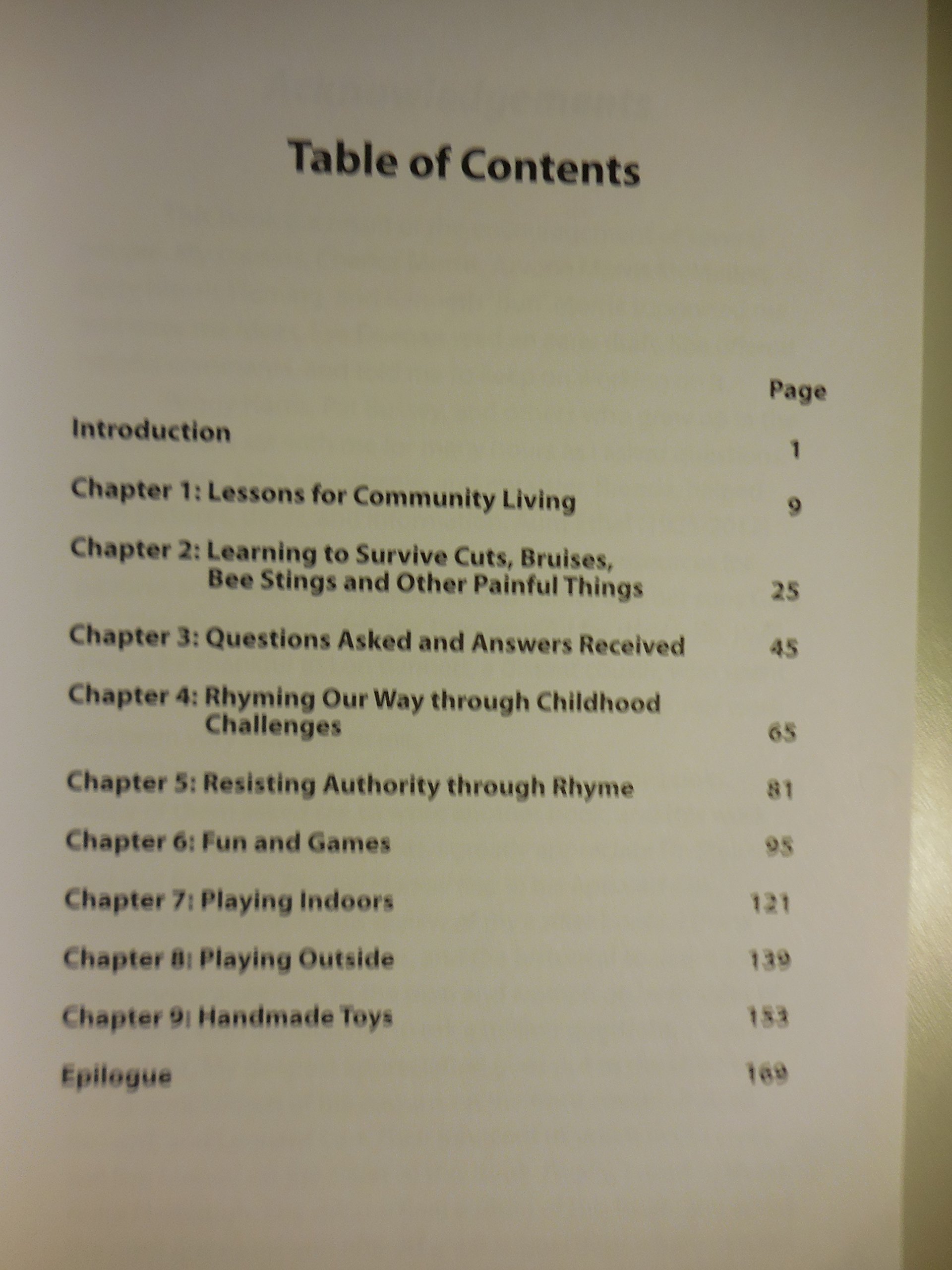 On the Way to Toe Town: Learning, Curiosity, Rebellion, and Play in ...