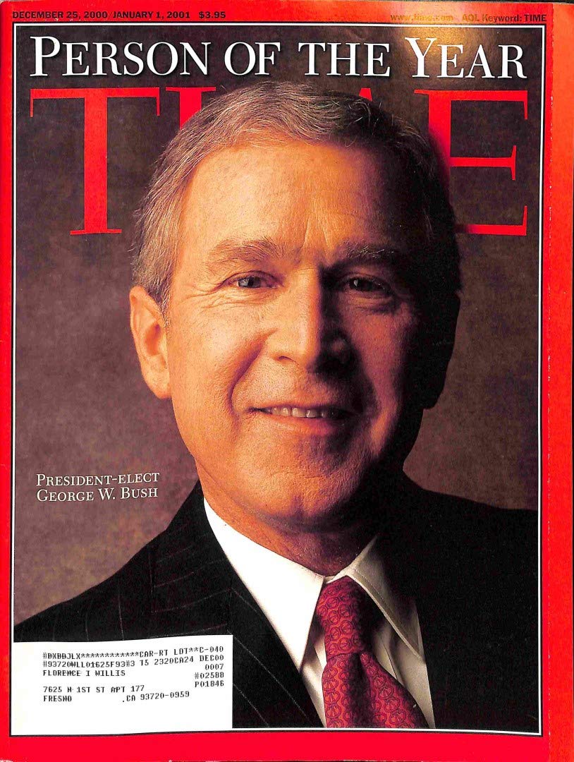 Time Magazine, December 25, 2000 - Person of the Year: President-Elect ...