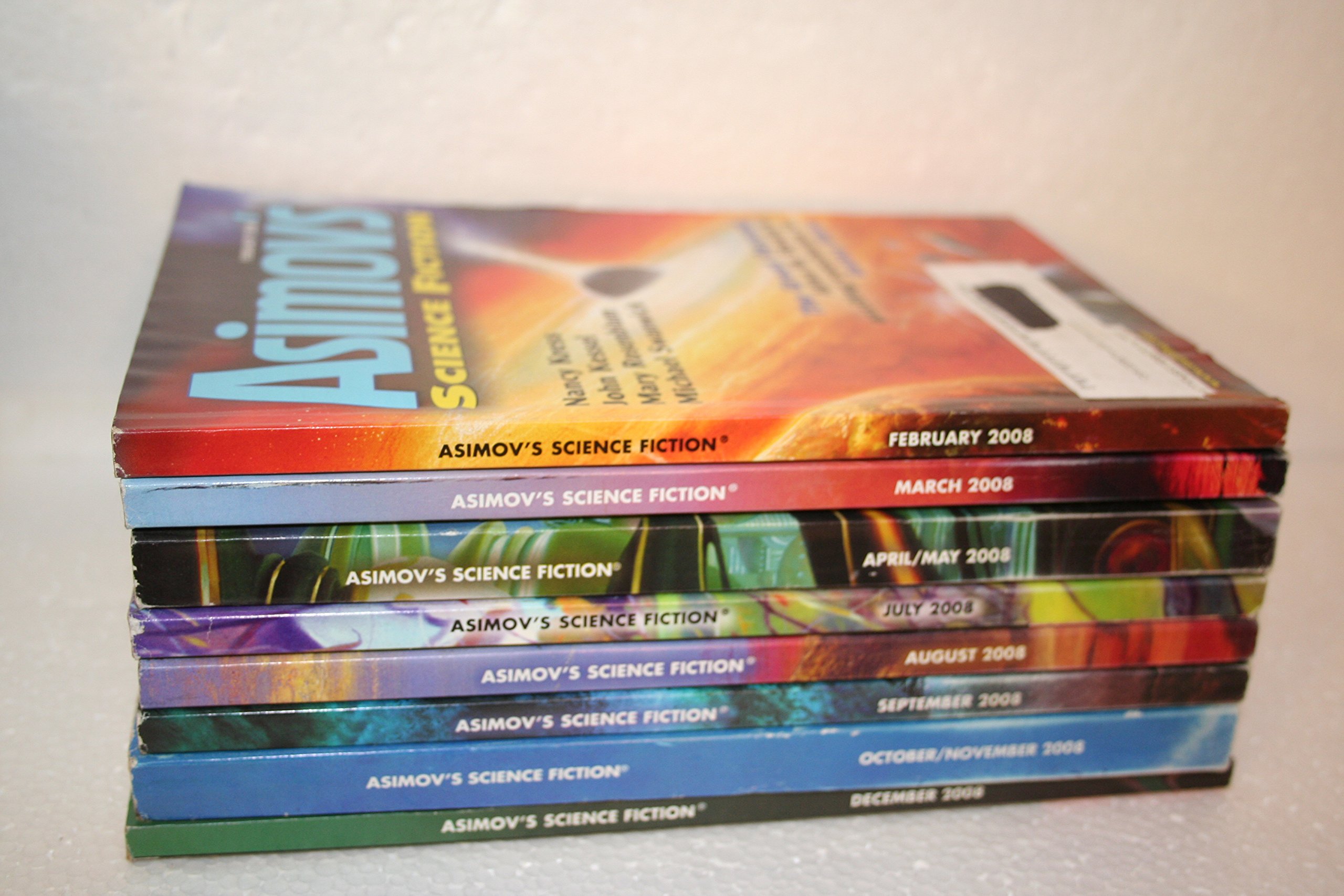 Asimovs Science Fiction magazine, 2008 collection: February - December ...