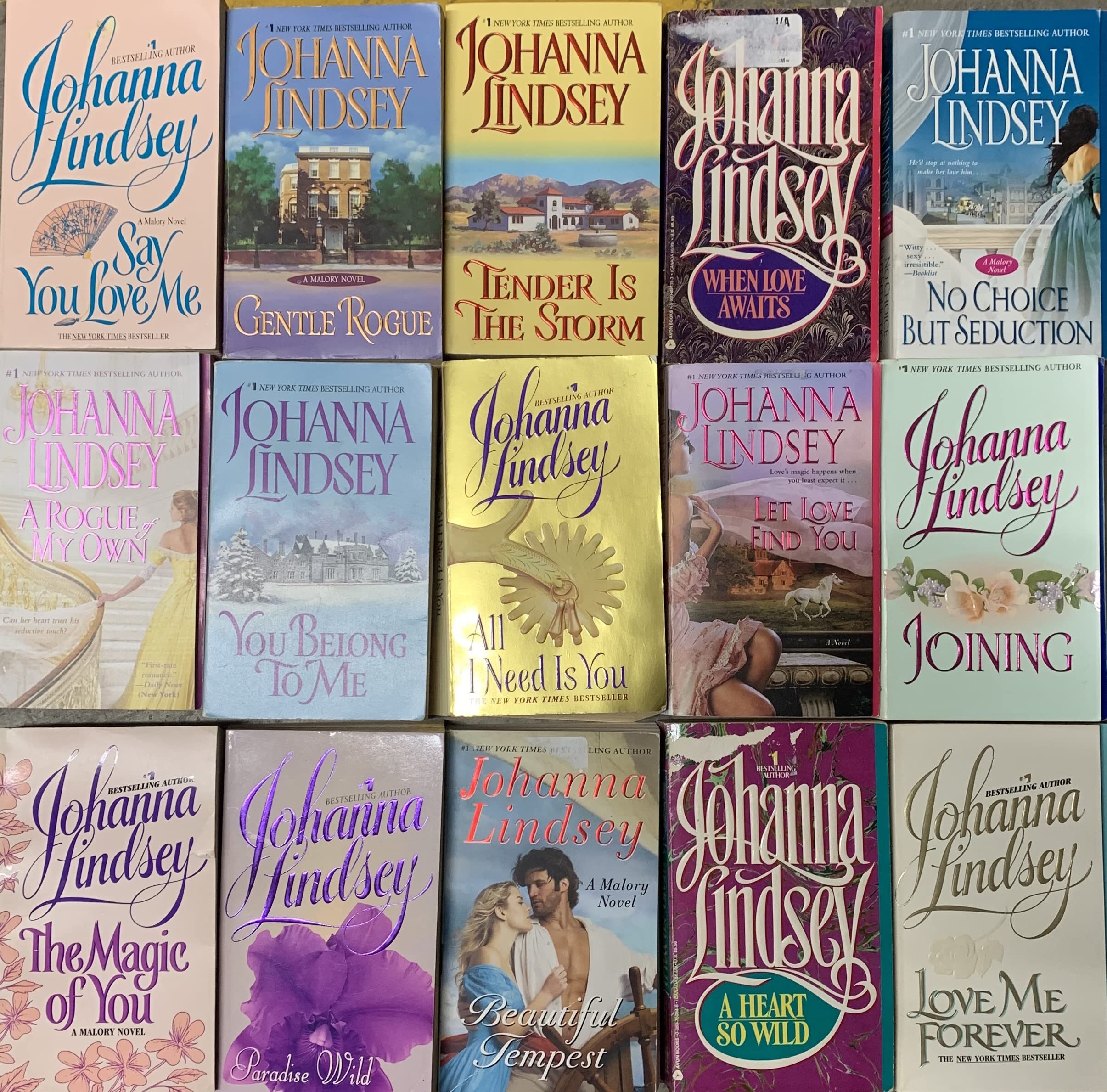 Johanna Lindsey Romance Novel Collection 15 Book Set by Johanna Lindsey ...