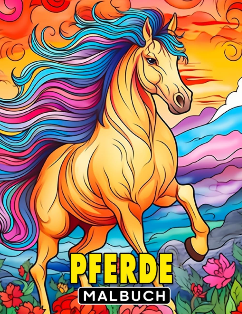 Pferde-Malbuch: Über 30 Illustrationen von Huftieren zum Ausmalen und ...