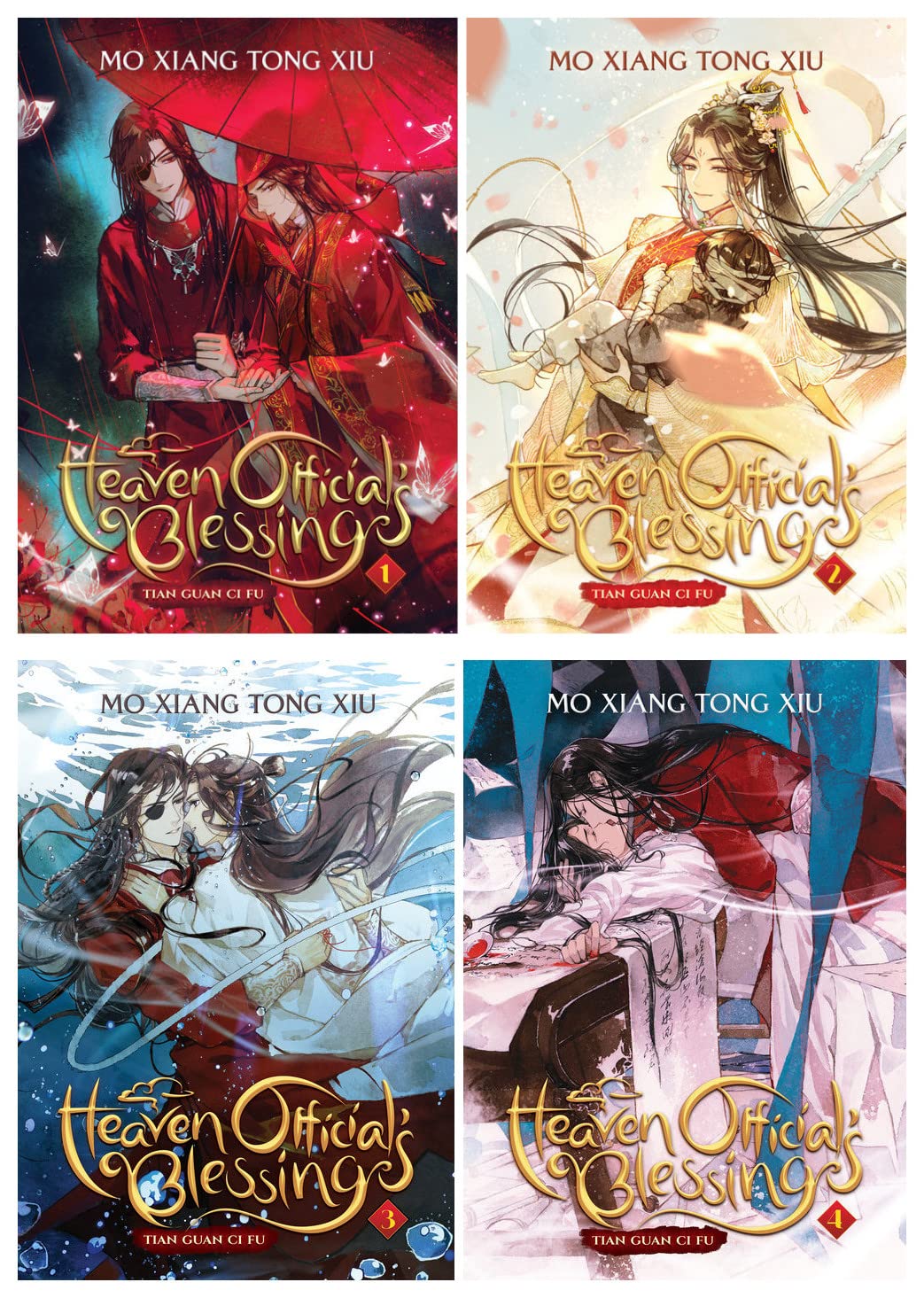 Heaven Official’s Blessing: Tian Guan Ci Fu (Novel) Series 4 Books Set ...