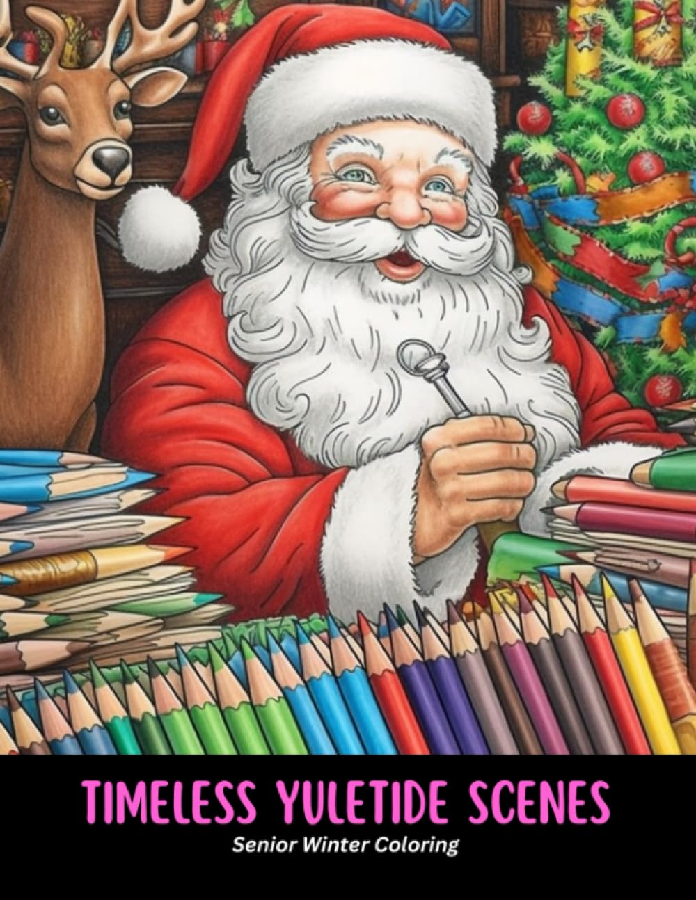 Timeless Yuletide Scenes: Senior Winter Coloring,50 Pages, 8.5 x 11 ...