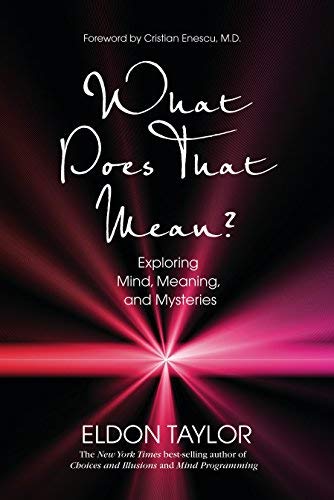 What Does That Mean?: Exploring Mind, Meaning, and Mysteries by Eldon ...