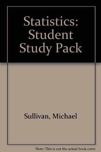 Statistics: Student Study Pack by Sullivan Michael (2004-06-02) Paperback by Sullivan Michael ...