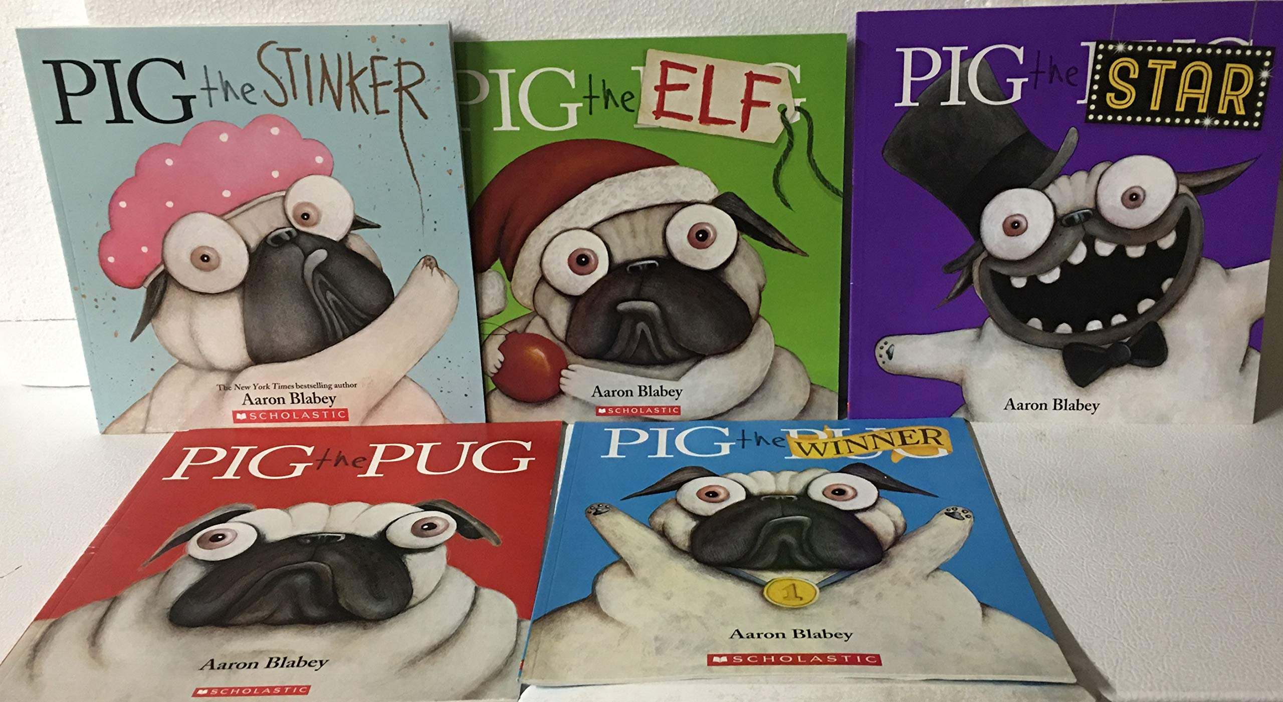 Aaron Blabey Pig the... 5 Books Collection: Pig the Elf, Pig the Pug ...