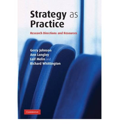 Strategy as Practice: Research Directions and Resources (Paperback ...