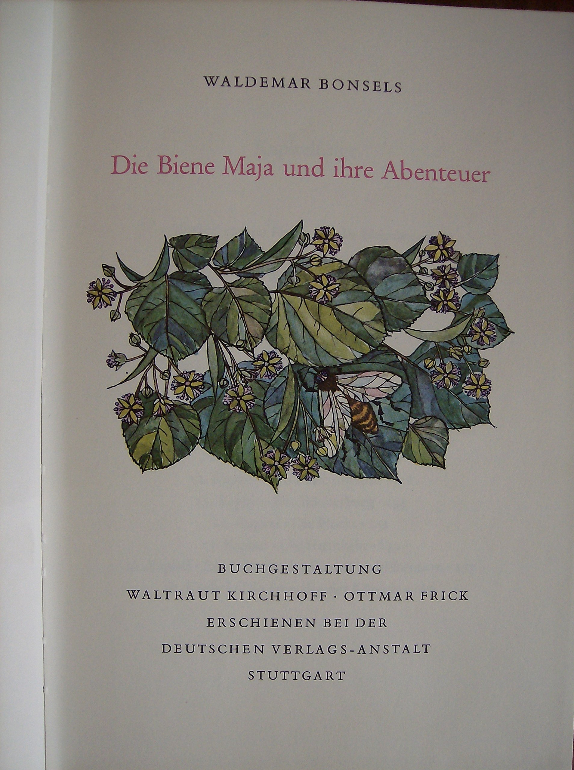 Biene Maja und Ihre Abenteuer by Waldemar Bonsels | Goodreads