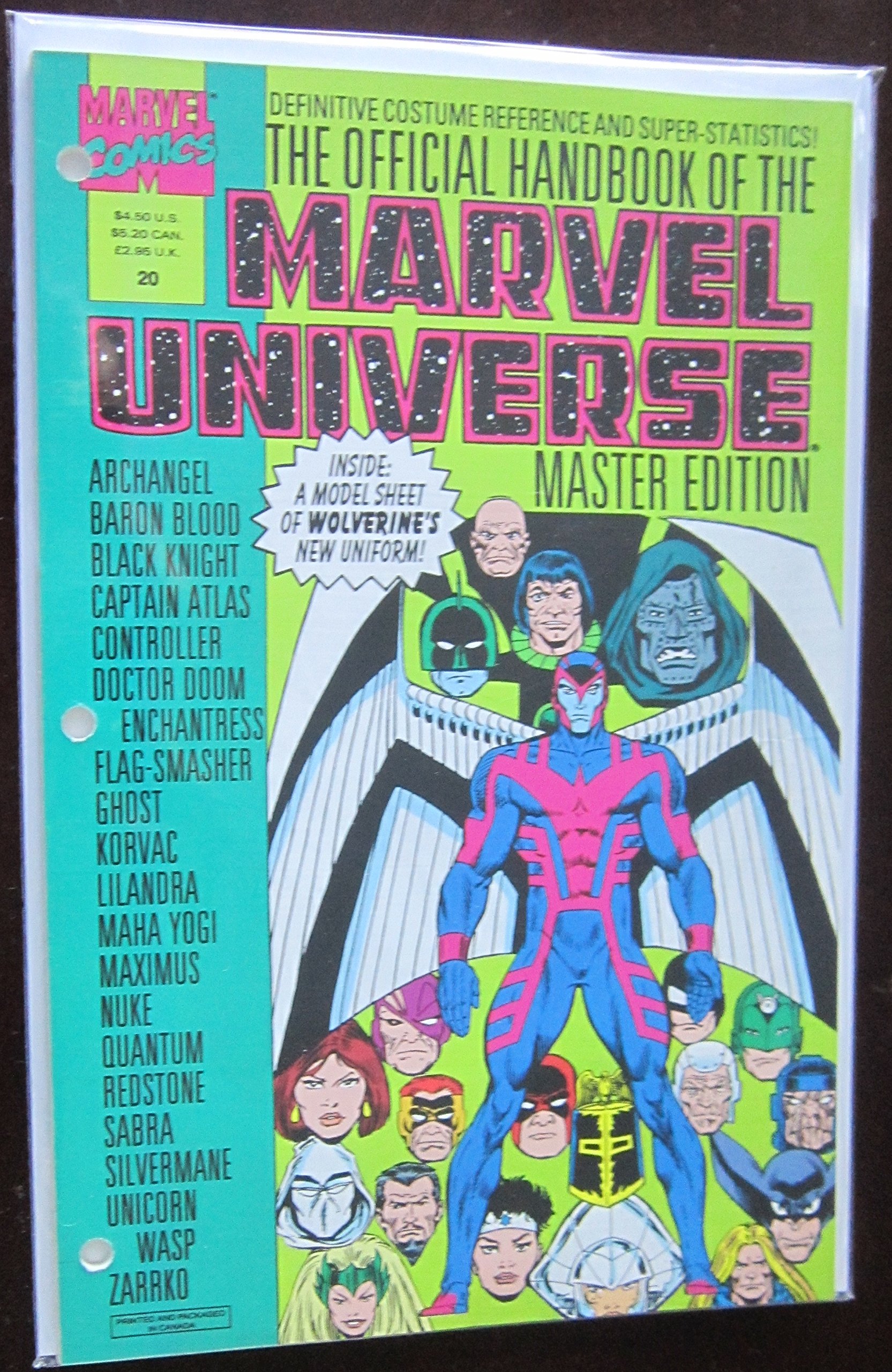 Official Handbook of The Marvel Universe Master Edition #20 by (written ...