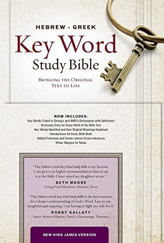 Hebrew-Greek Key Word Study Bible: NKJV, Genuine Leather Black Indexed ...