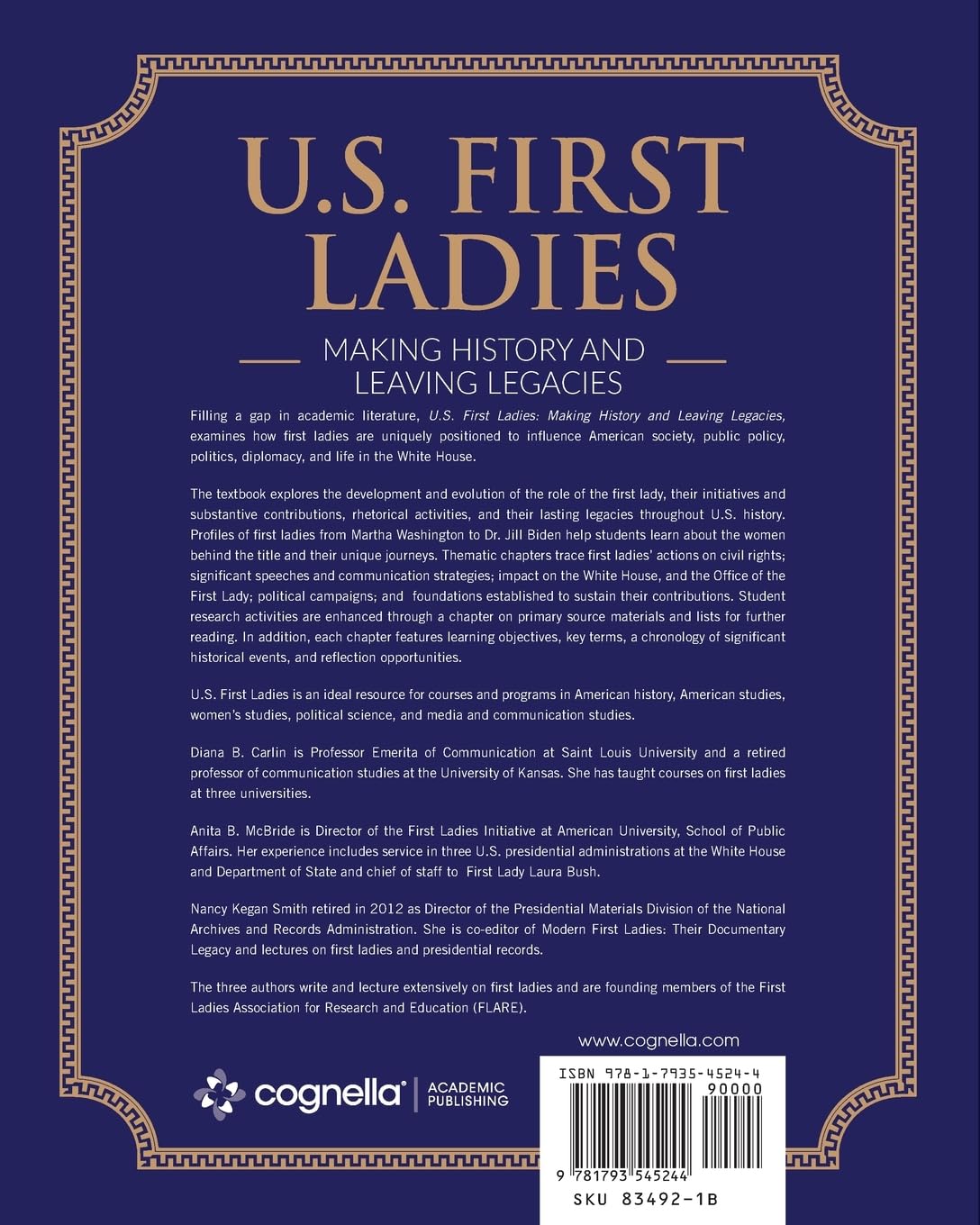U.S. First Ladies: Making History and Leaving Legacies by Diana B ...