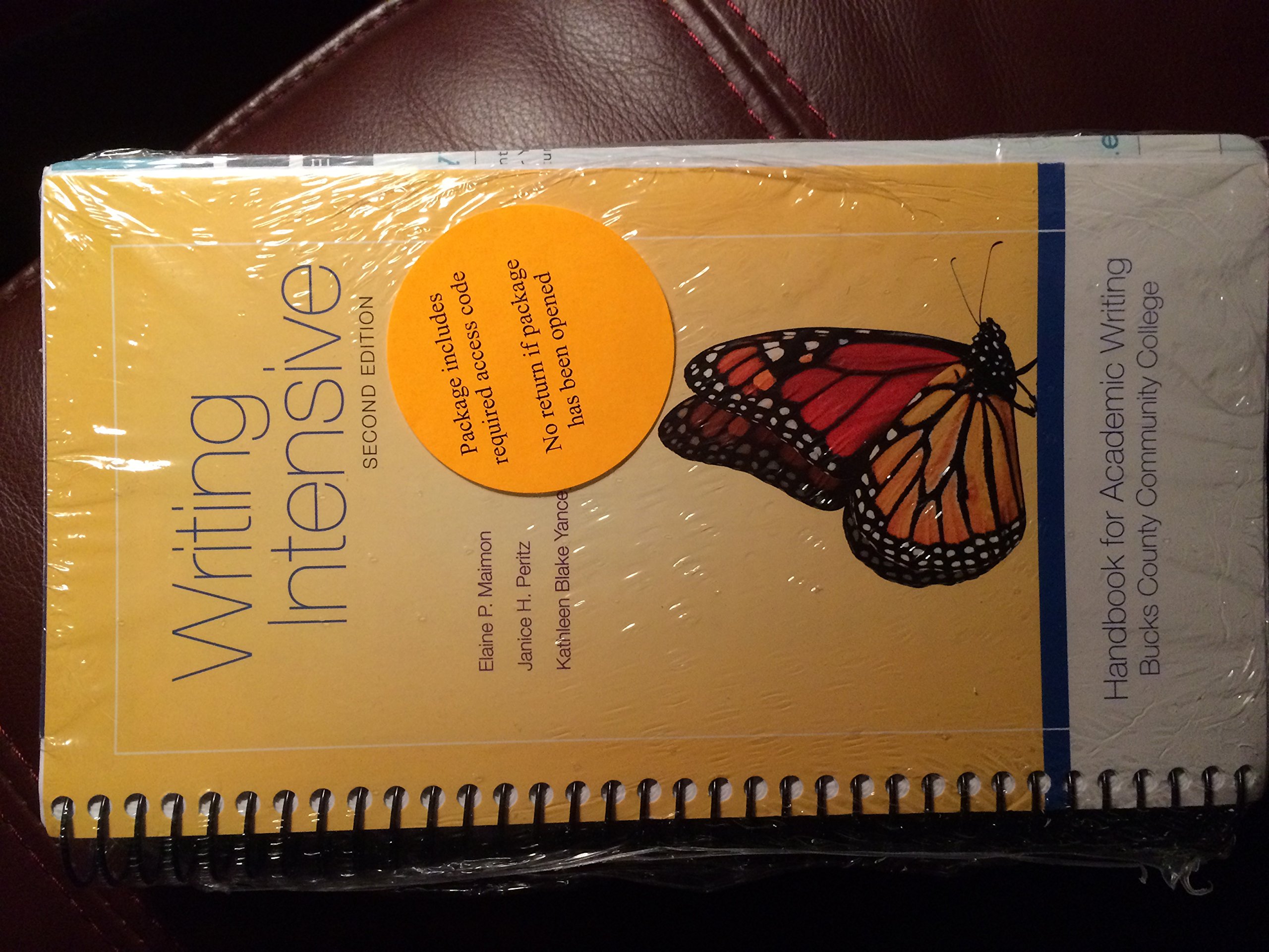 Writing Intensive, Second Edition by Elaine P. Maimon | Goodreads