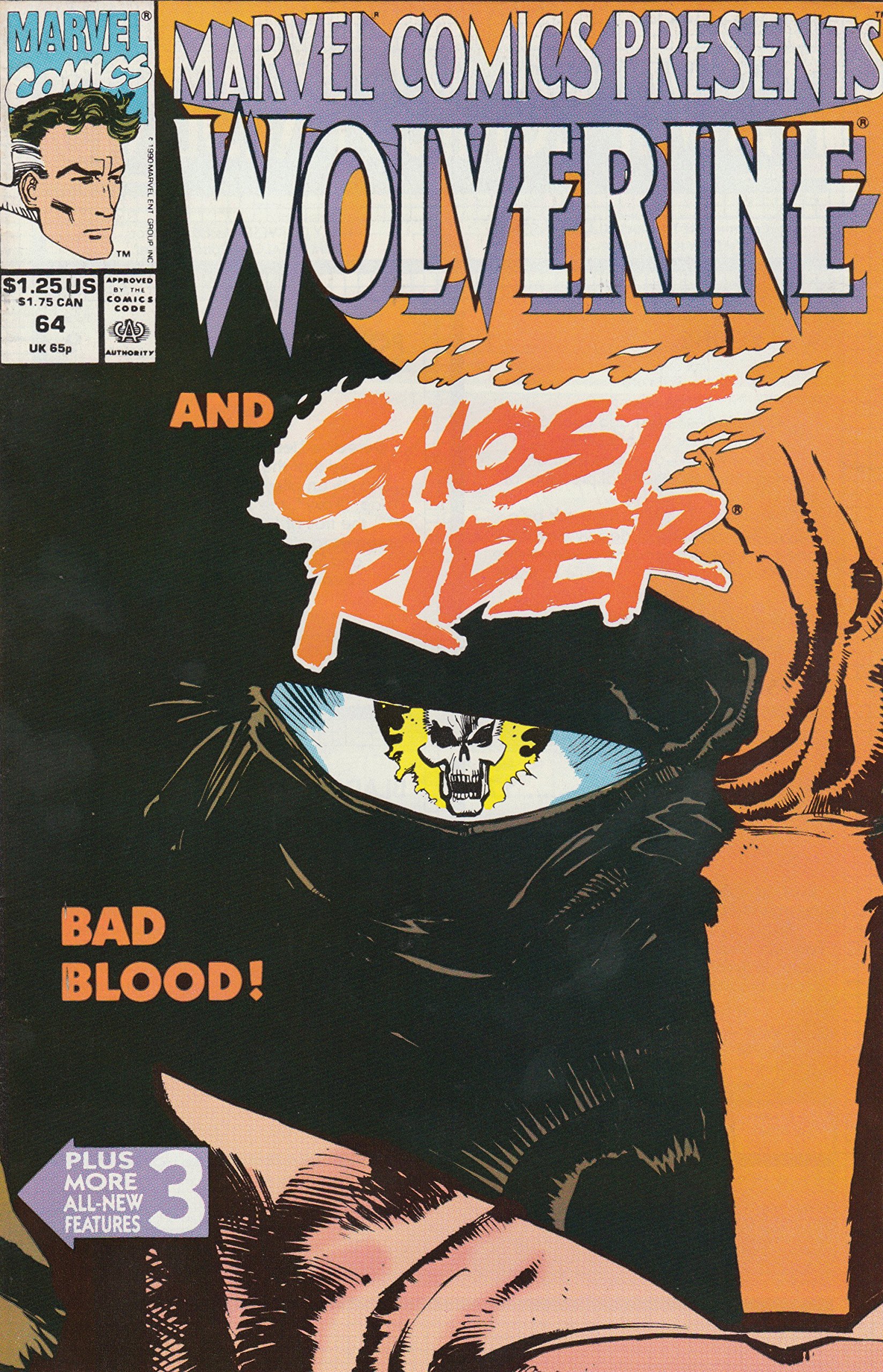 Marvel Comics Presents Comic # 64 - (Wolverine & Ghost Rider) Marvel ...