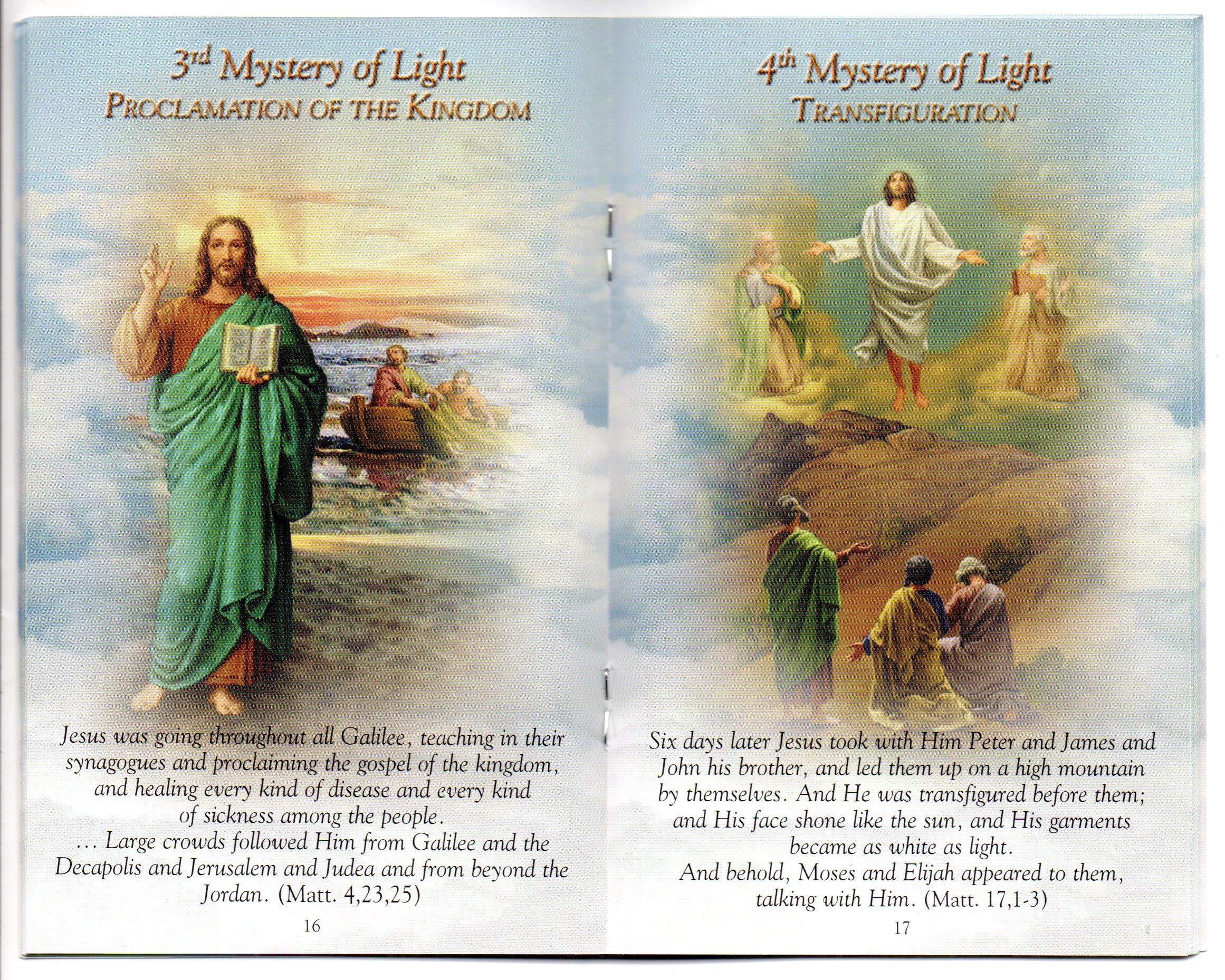 The Holy Rosary Illustrated, Joyful-mysteries of Light Sorrowful ...