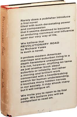 Rare Richard Yates REVOLUTIONARY ROAD First Edition review copy 1961 ...