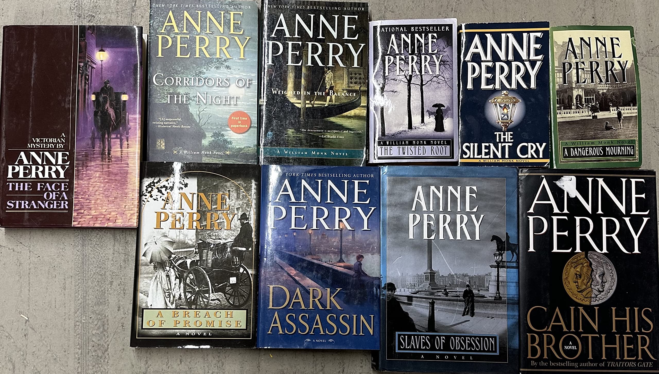 Anne Perry Inspector Monk Mystery Series 10 Book Set by Anne Perry ...