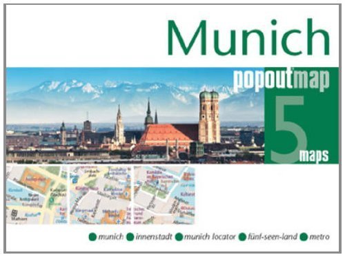 Munich PopOut Map: pop-up city street map of Munich city center ...