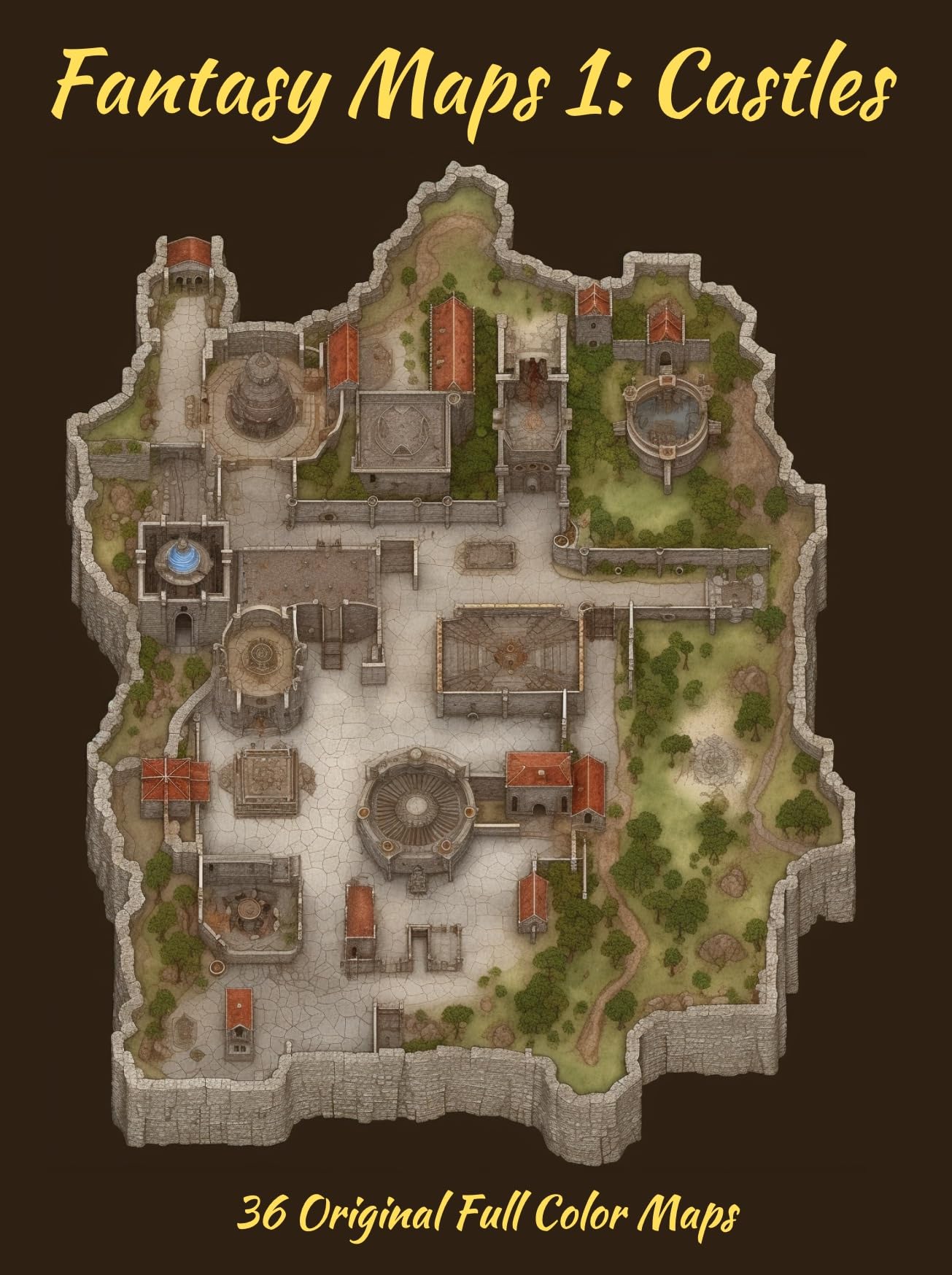 Fantasy Maps 1: Castles: Explore 36 original, highly detailed, full ...