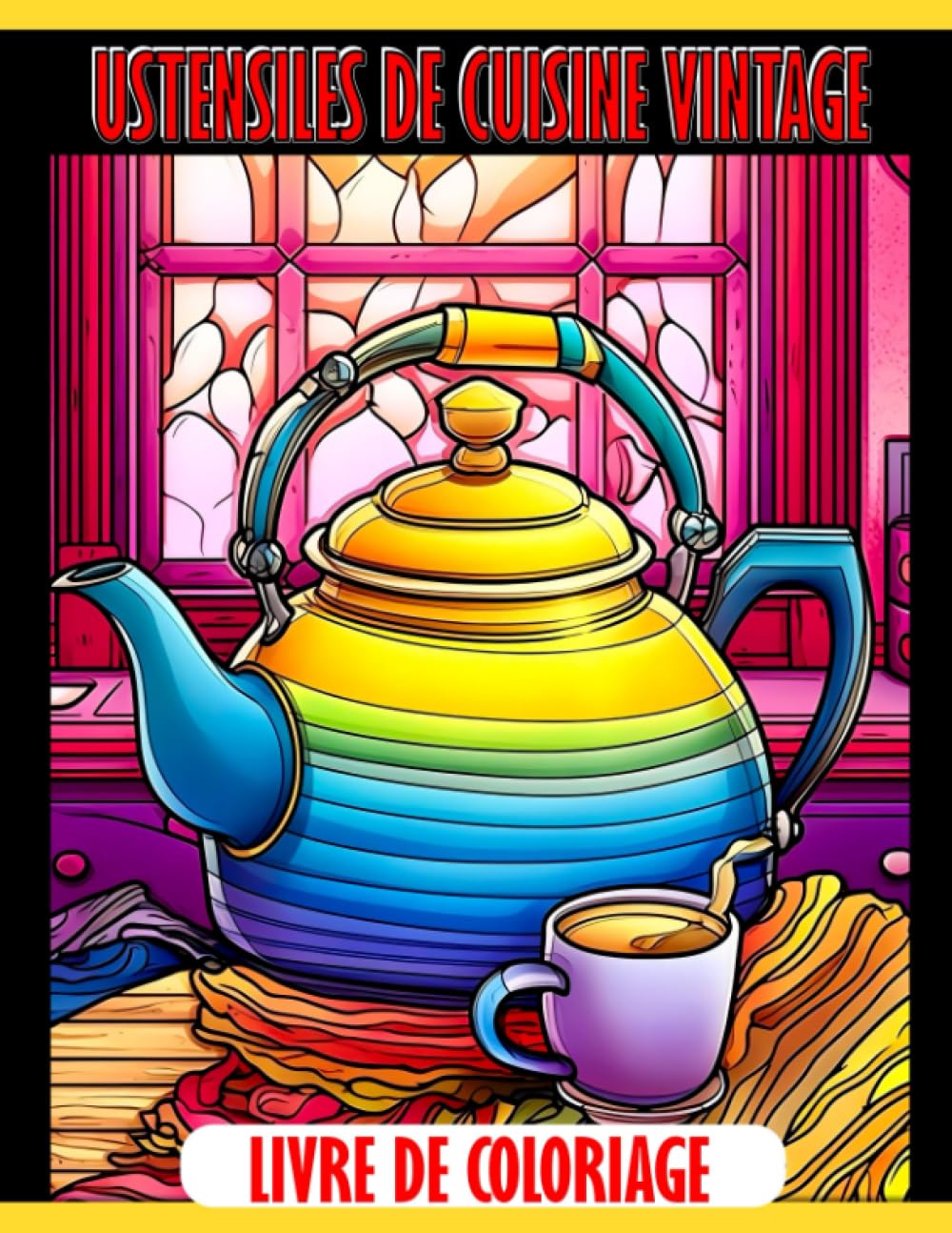 Livre de coloriage Ustensiles de cuisine vintage: Apprenez à connaître ...