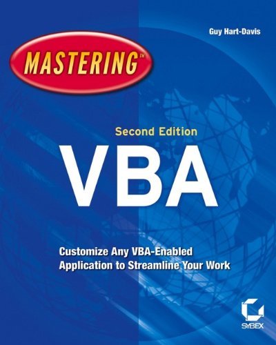 Mastering VBA by Guy Hart-Davis (2005-10-31) by Guy Hart-Davis | Goodreads