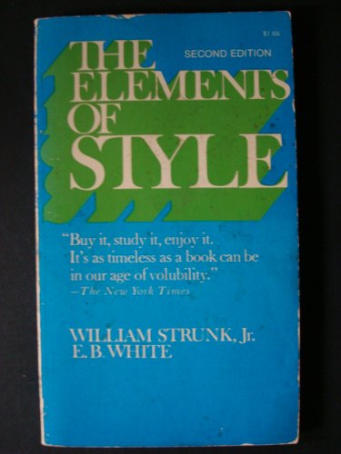 Elements of Style by William Strunk Jr. | Goodreads
