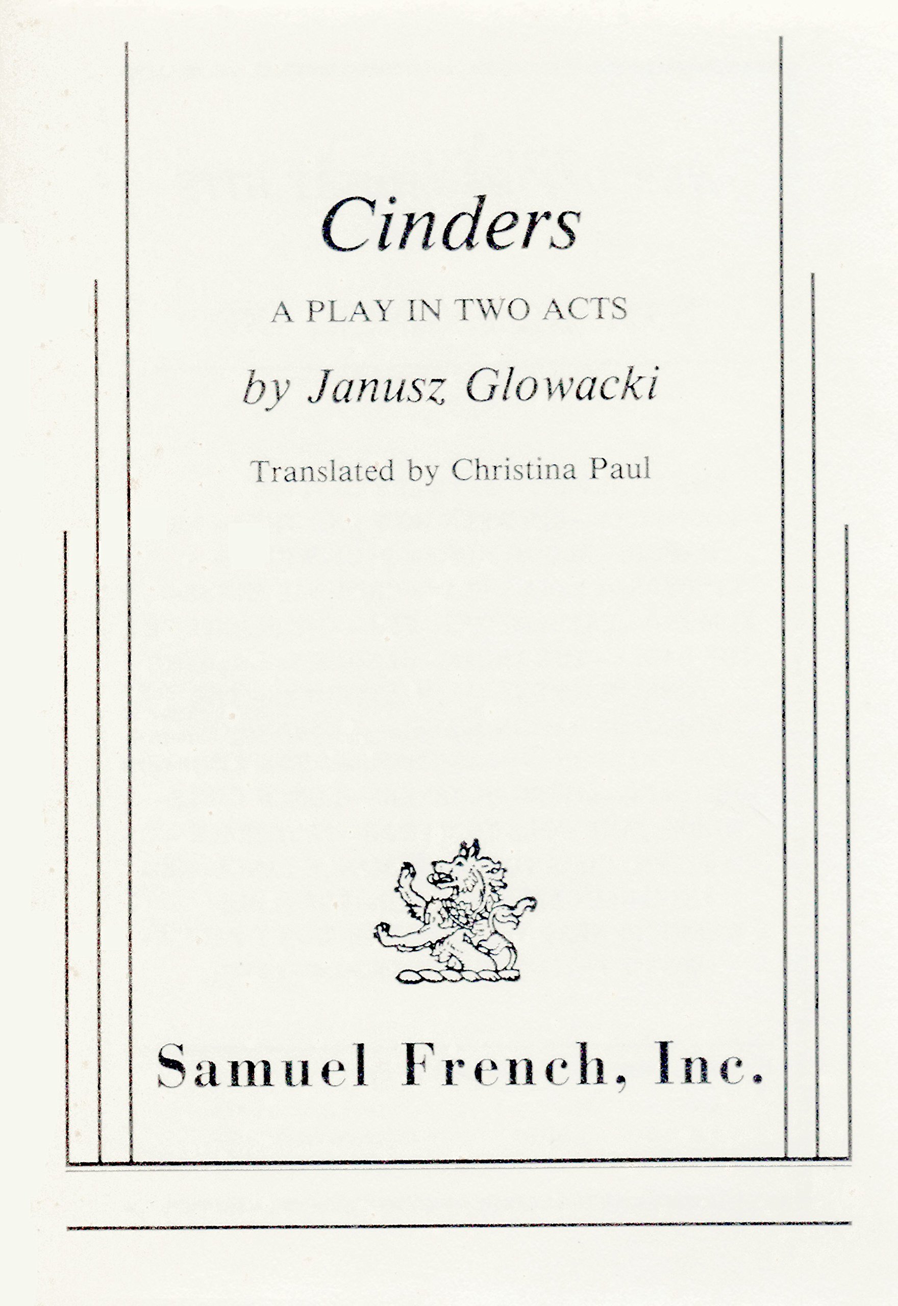 Cinders by Janusz Glowacki | Goodreads