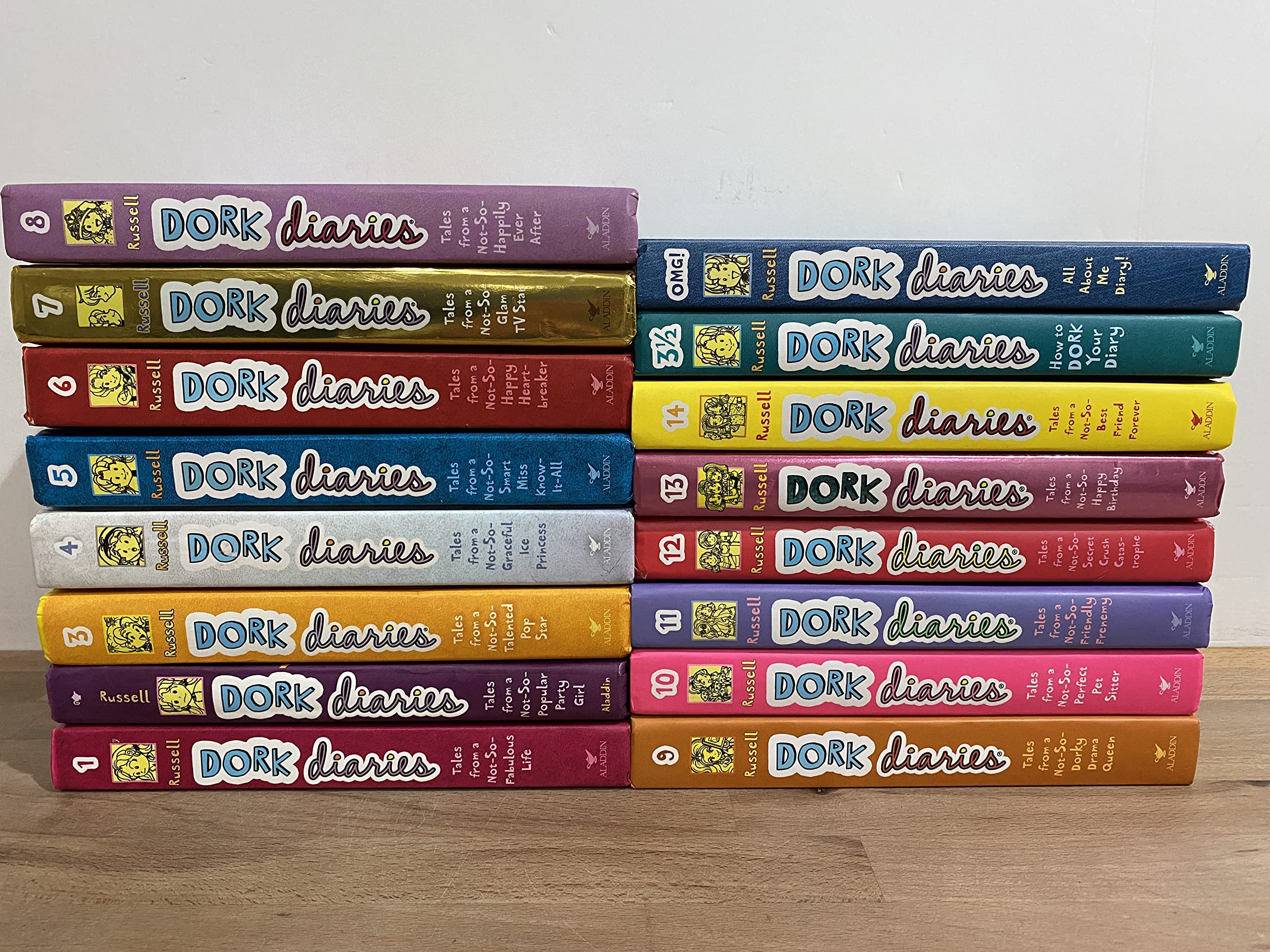 Dork Diaries By Rachel Renee Russell 16 Books Collection Set by Rachel ...