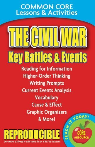 The Civil War: Key Battles and Events: Common Core Lessons & Activities ...