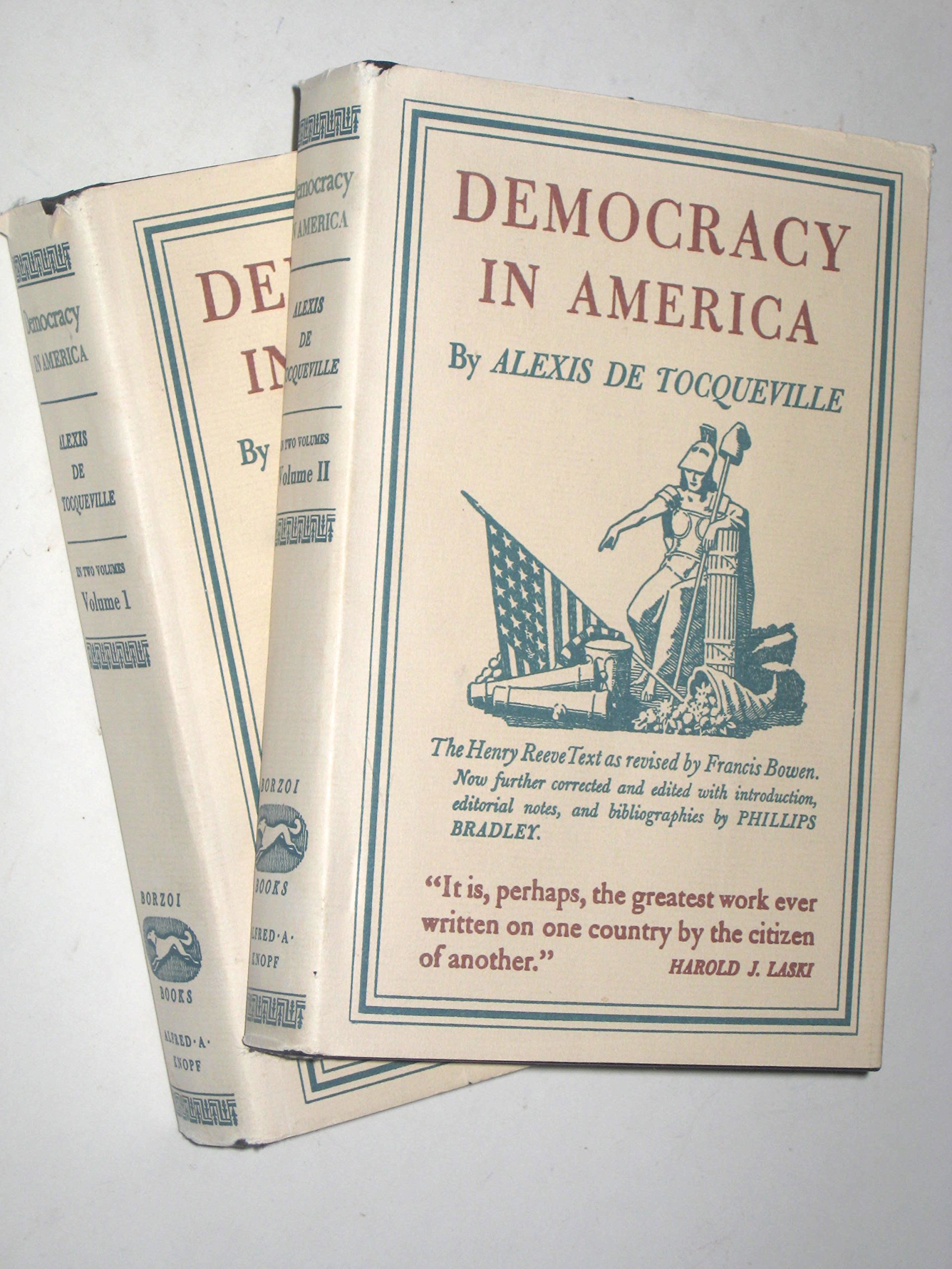 Democracy in America Two Volume Set by Alexis de Tocqueville | Goodreads