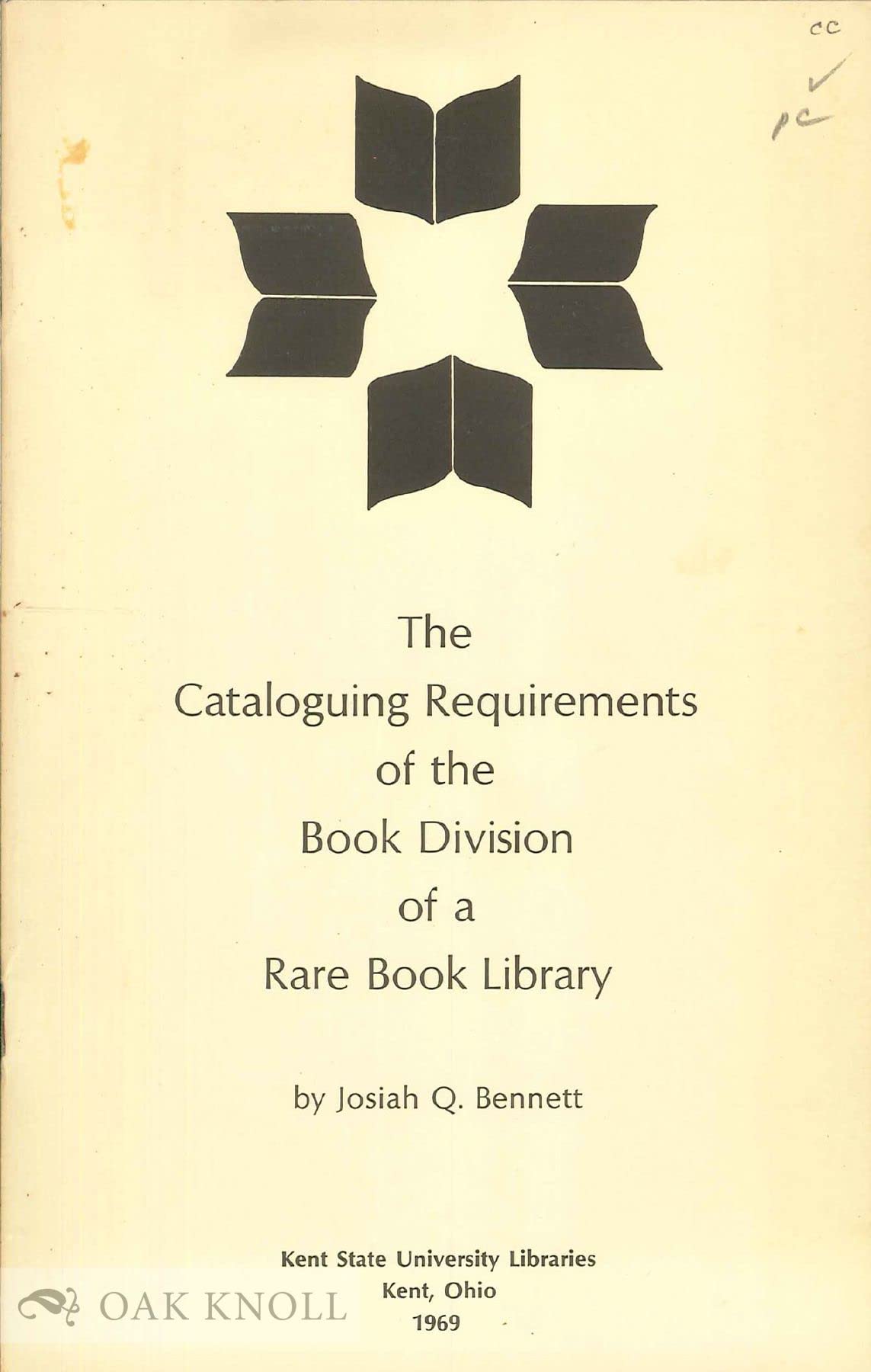 The cataloguing requirements of the book division of a rare book ...