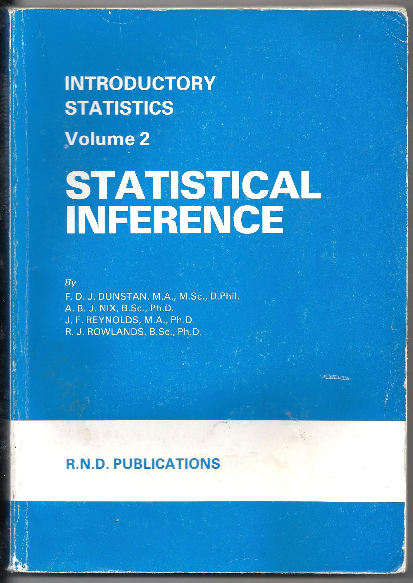 Introductory Statistics by F.D. Dunstan | Goodreads