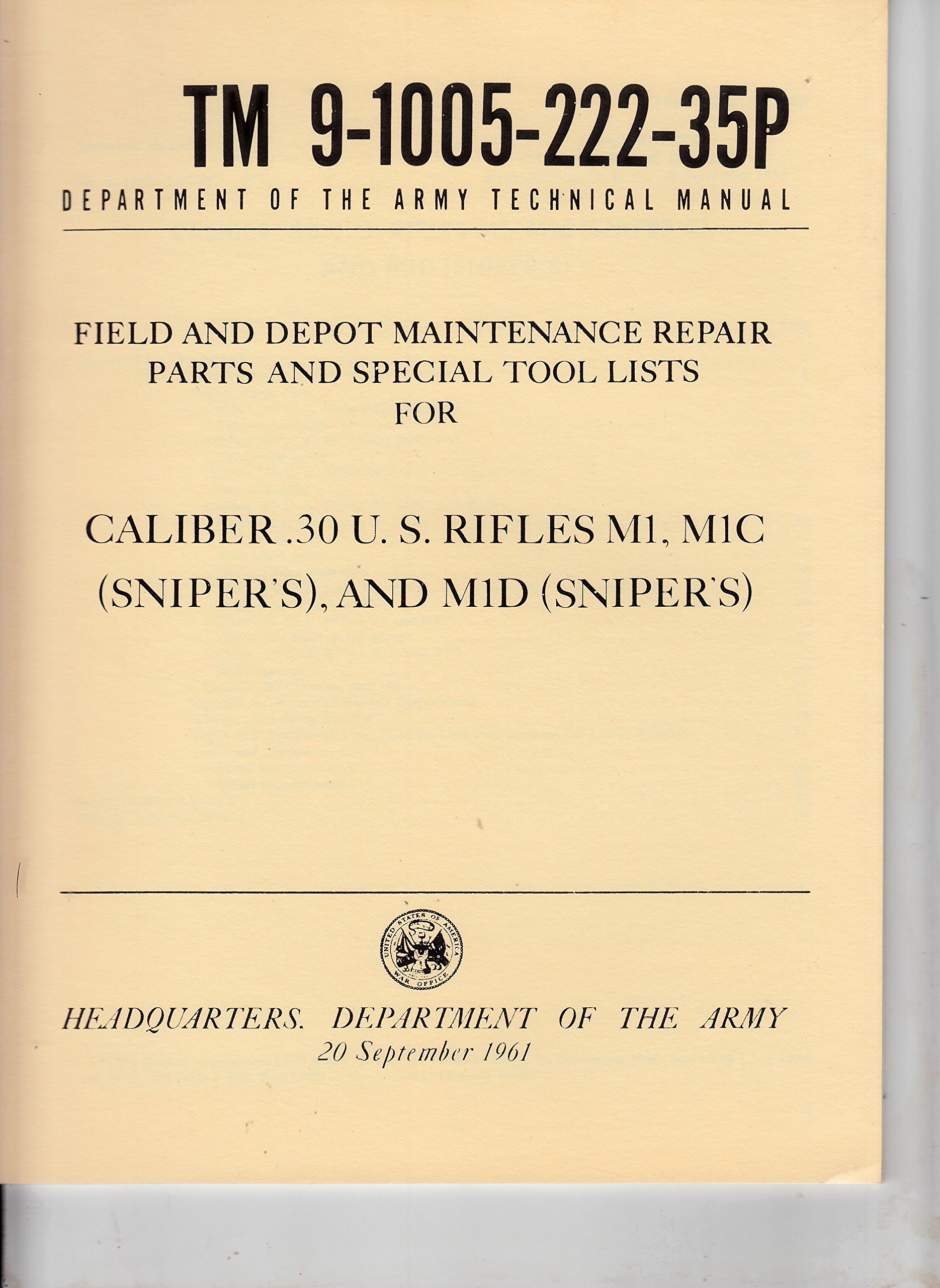 FIELD AND DEPOT MAINTEANCE REPAIR PARTS AND SPECIAL TOOL LISTS FOR ...