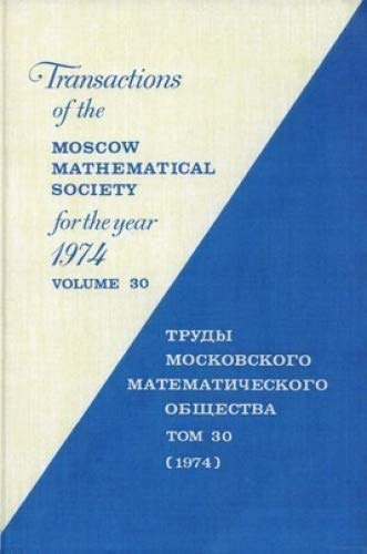 Transactions of the Moscow Mathematical Society by V.K. Belnov | Goodreads