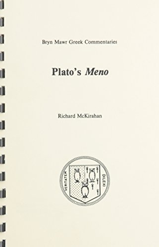 Plato's Meno (2 Voumes) (Greek Edition) by Plato(December 1, 1986 ...