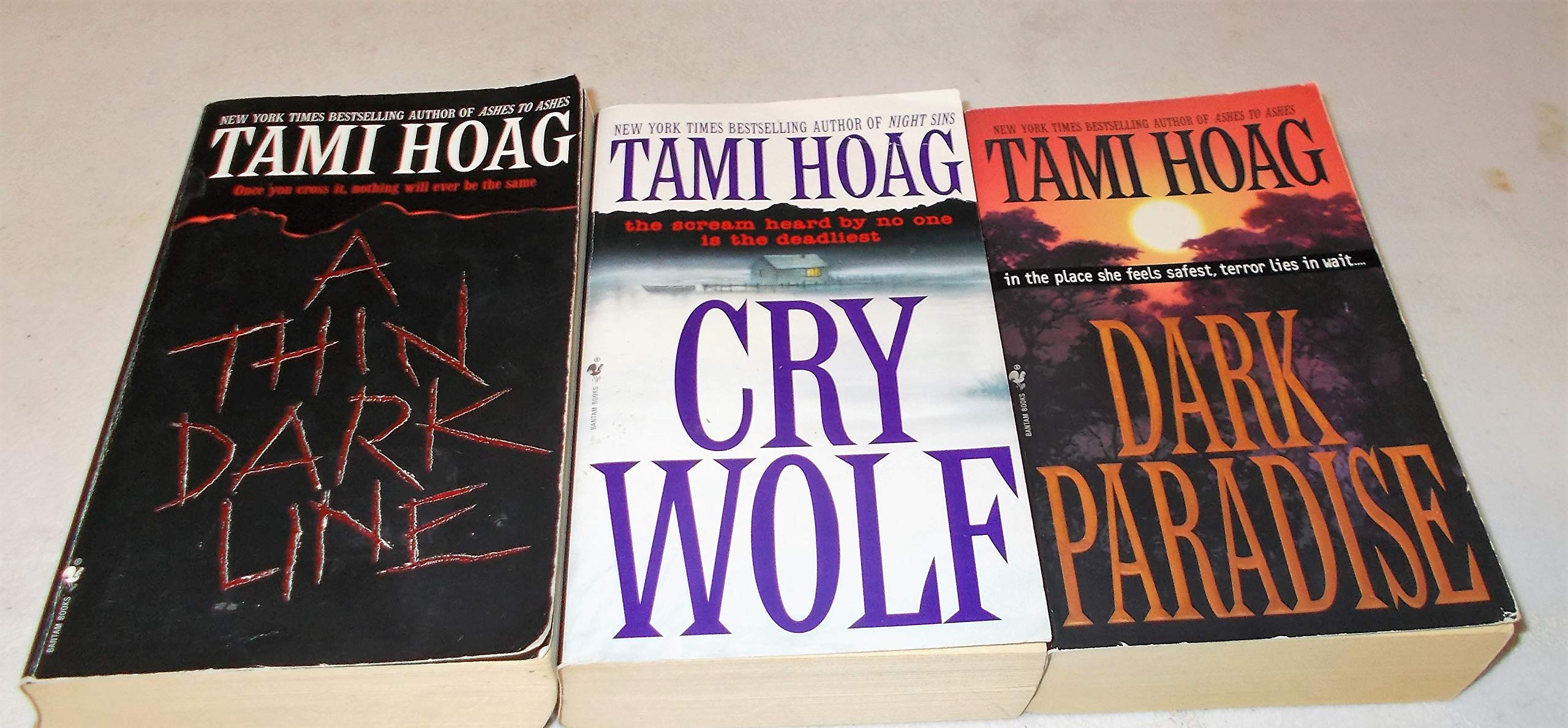 3 Book Set: Dark Paradise, Cry Wolf, A Thin Dark Line, Very Good by ...