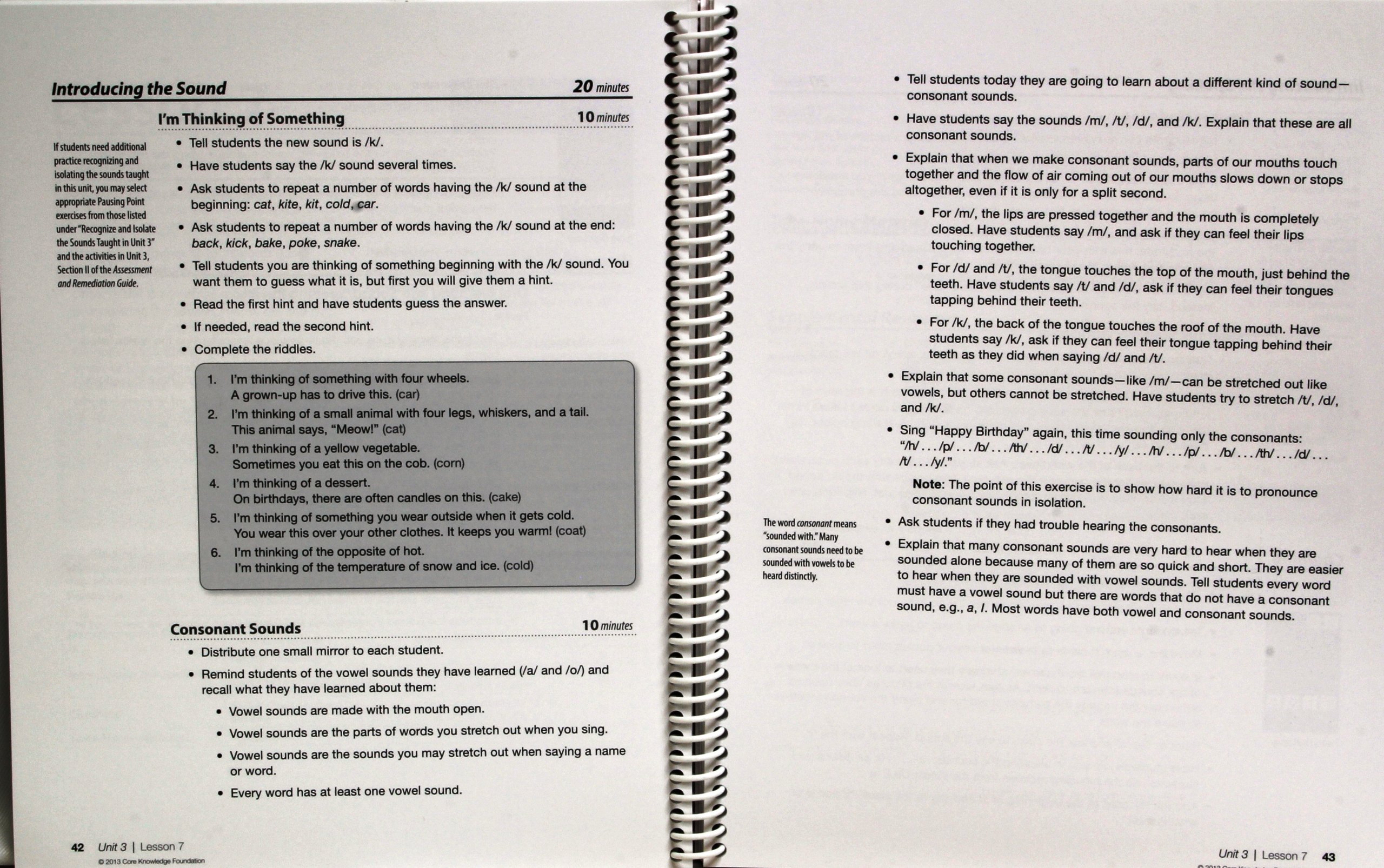 Amplify Learning Skills Strand Unit 3 Teacher Guide Kindergarten Core ...