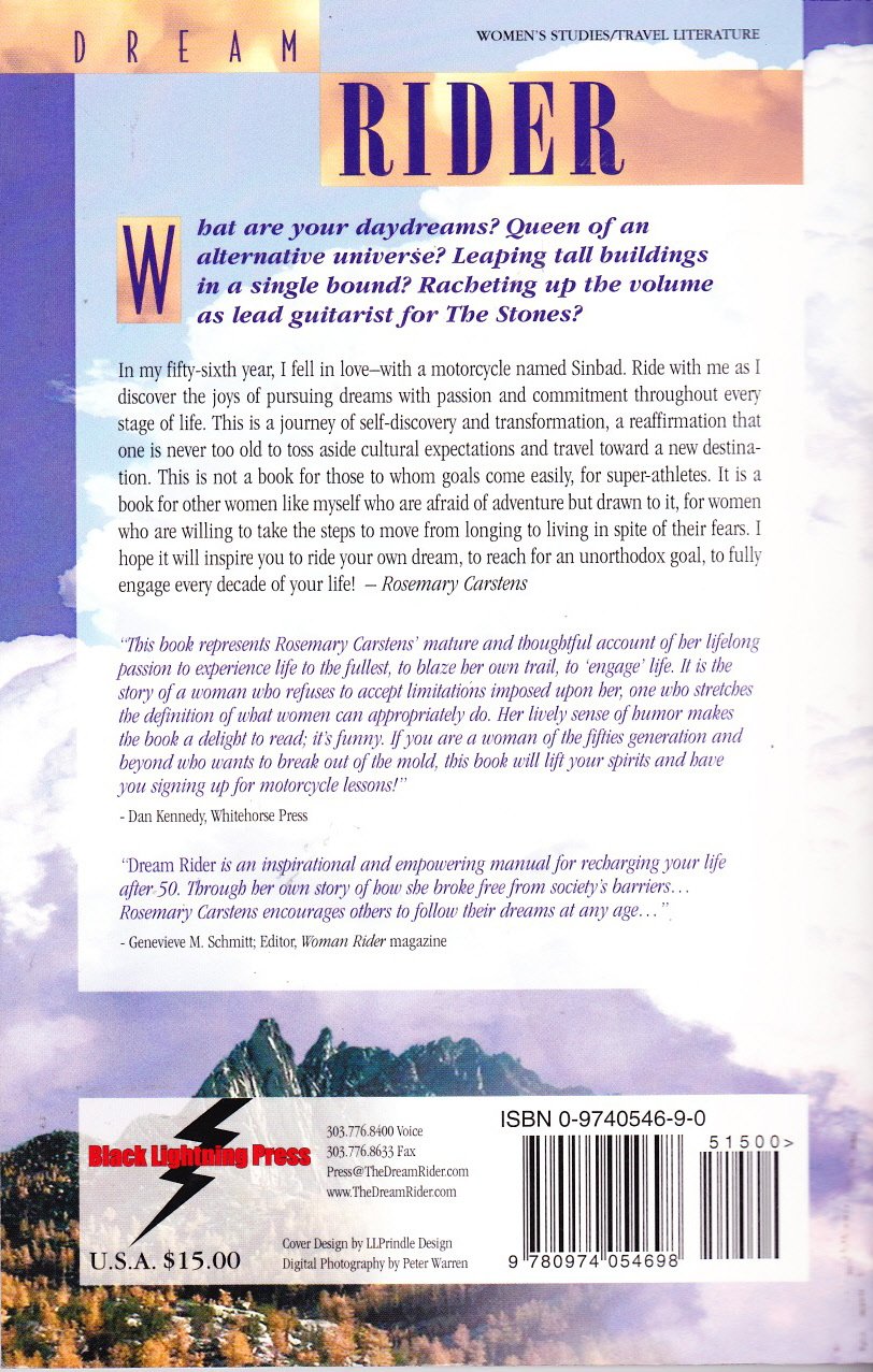 Dream Rider: Roadmap to an Adventurous Life by Rosemary Carstens ...