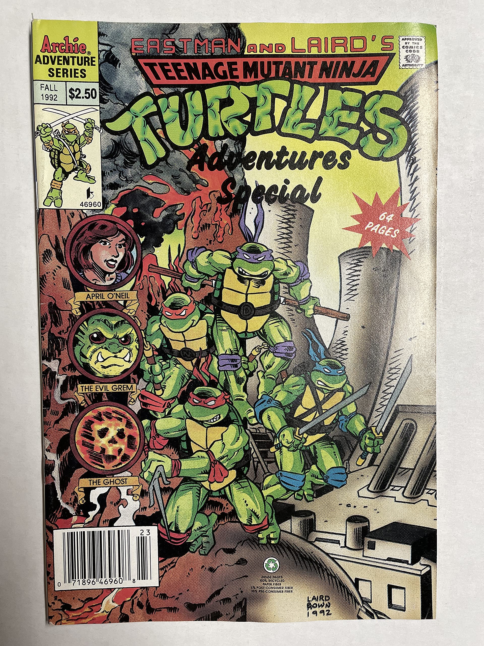 Teenage Mutant Ninja Turtles Adventures Special #2 Fall 1992 by Dave Garcia | Goodreads