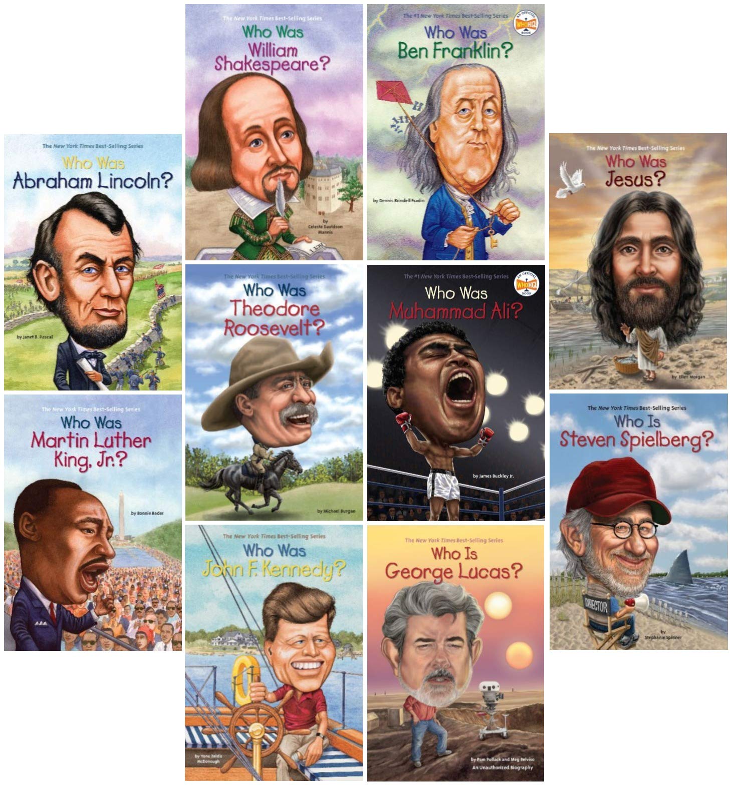 Who Was? Series for Kids (Set of 10) Jesus, Michael Jackson, Theodore ...