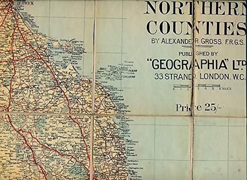 Geographia Map of North Counties. 5 miles per square inch by Alexander ...