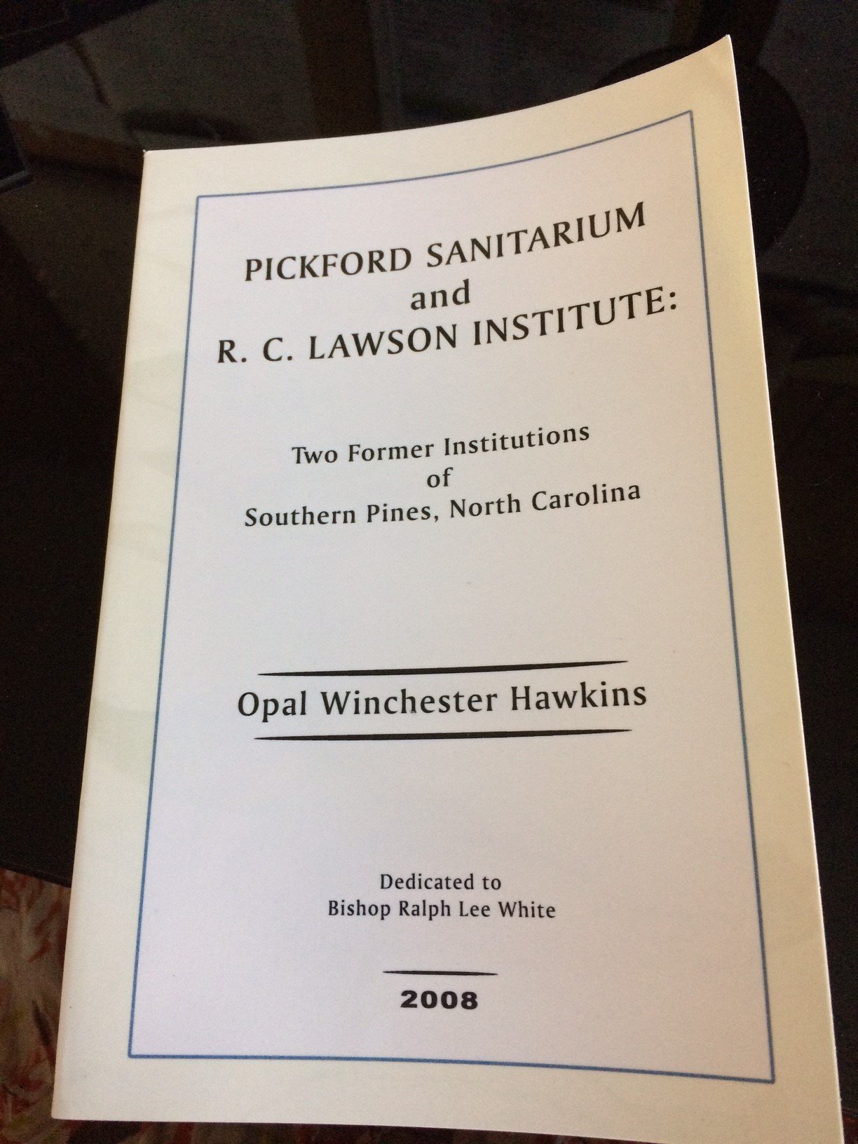 Pickford Sanitarium and R. C. Lawson Institute: Two Former Institutions ...