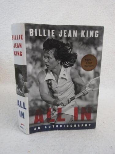 Rare SIGNED Billie Jean King ALL IN An Autobiography 2021 Alfred A ...