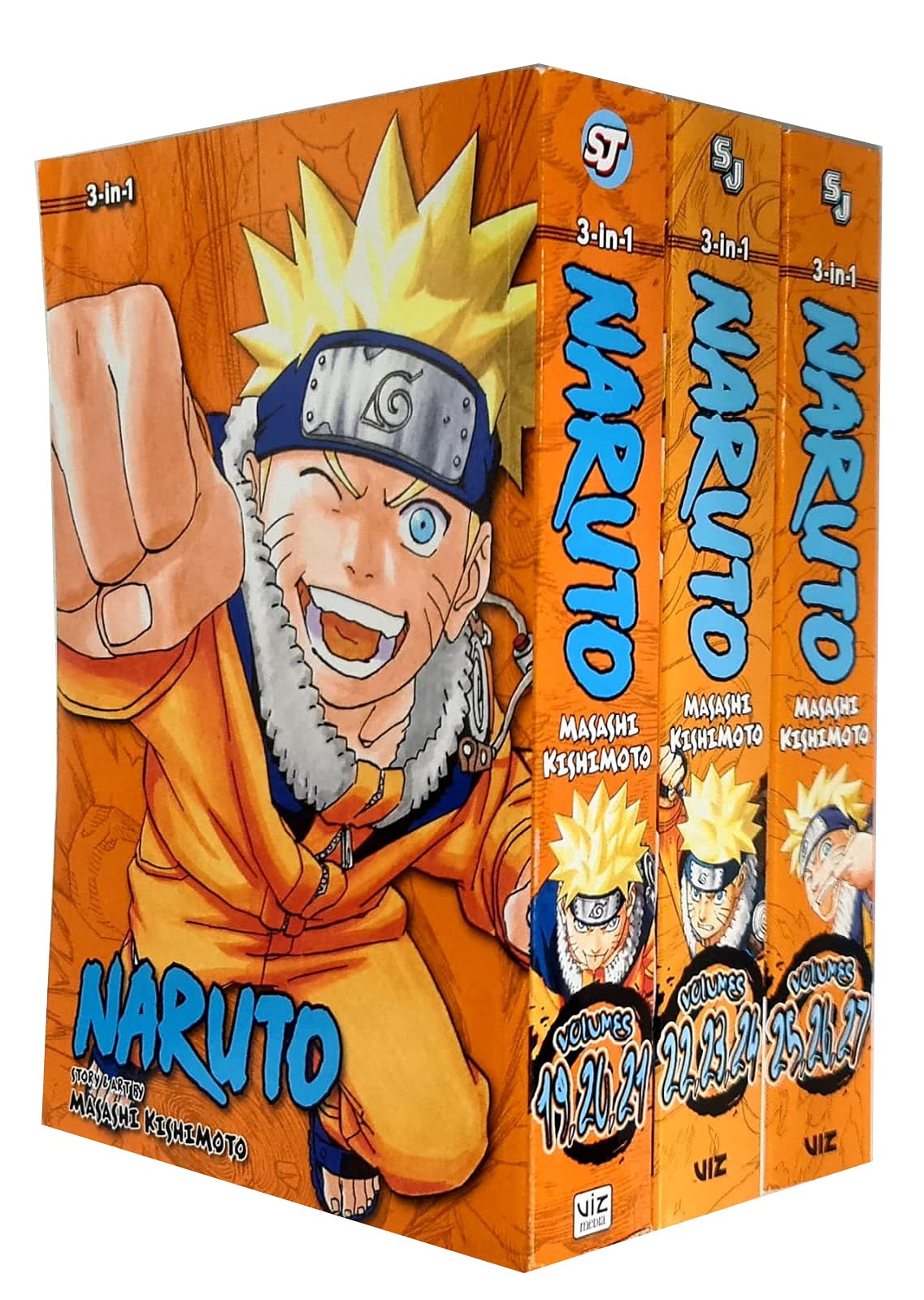 Naruto Ombnibus Series 3 Books Collection Set-3 In 1 Volumes Set ...