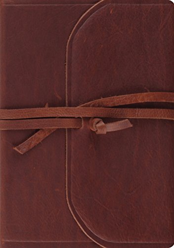 ESV Journaling Bible, Interleaved Edition (Brown, Flap with Strap) by ...