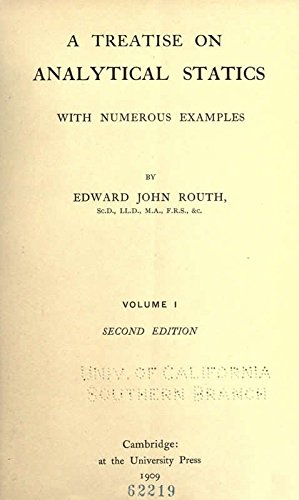 A Treatise On Analytical Statics, With Numerous Examples by Edward John ...