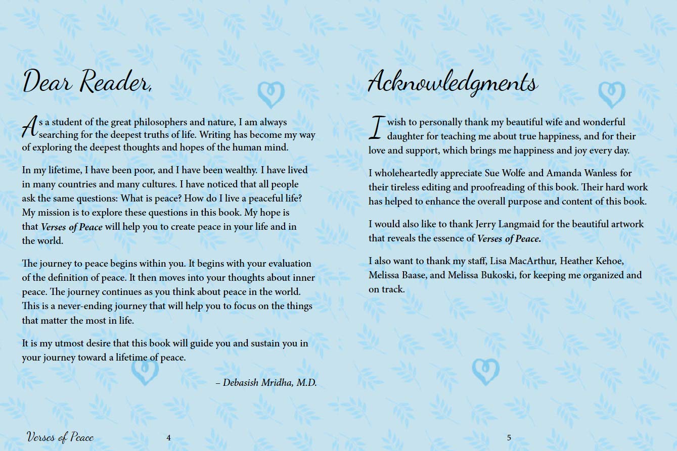 Verses of Peace by Debasish Mridha | Goodreads