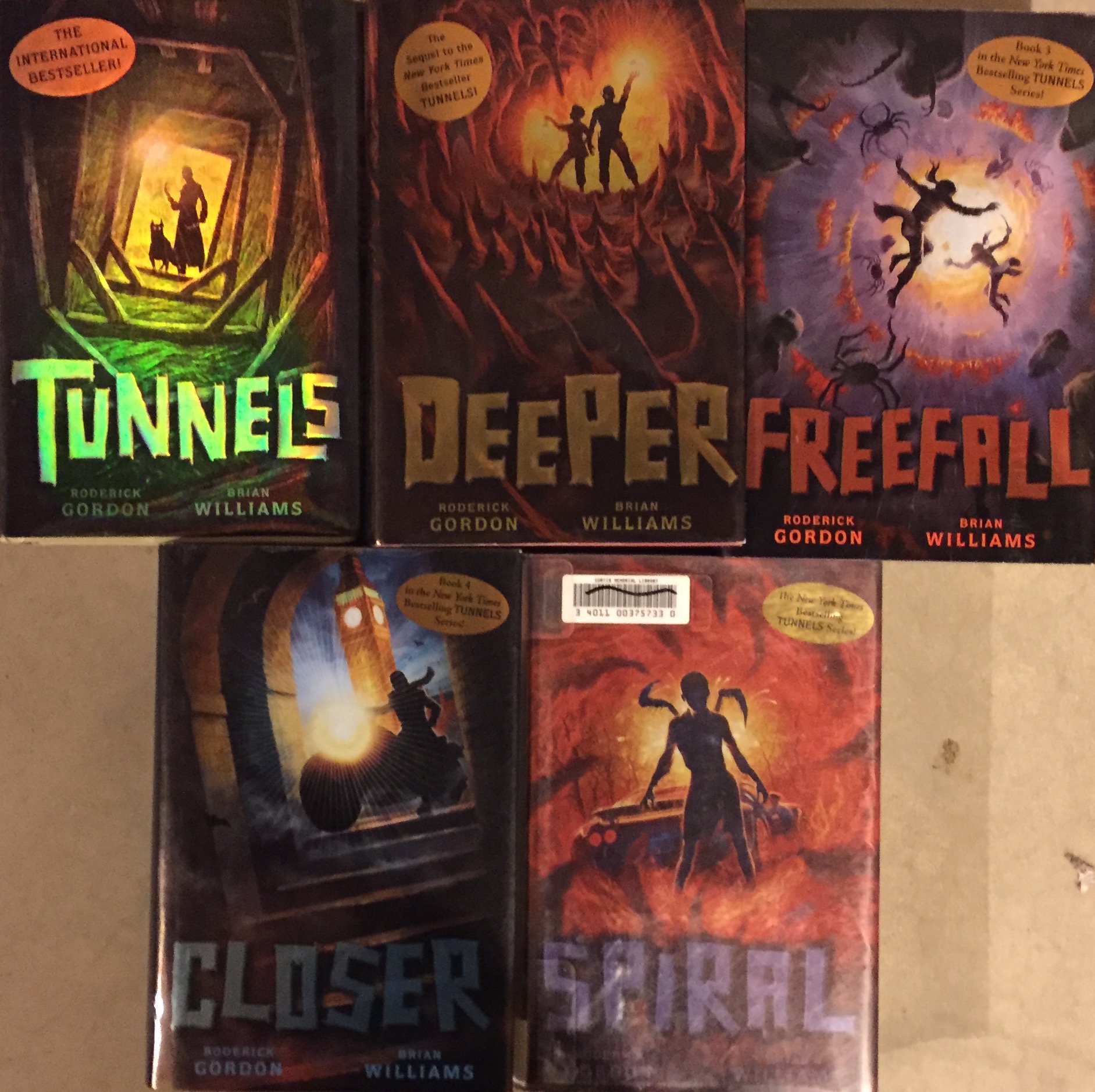 Tunnels Series Collection Roderick Gordon Brian Williams 6 HARDCOVER ...