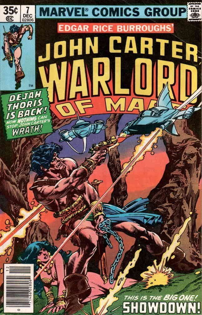 John Carter, Warlord of Mars #7 FN ; Marvel comic book by Marvel ...